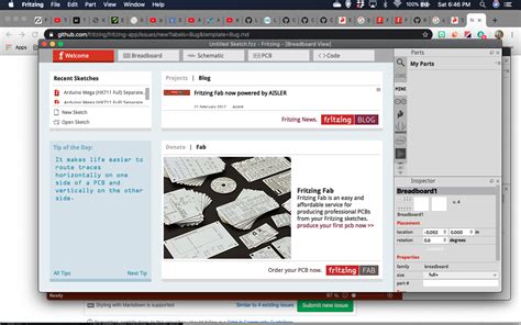 Opening Sketches Takes Me Back To Main Window MacOsx Issue Fritzing Fritzing App