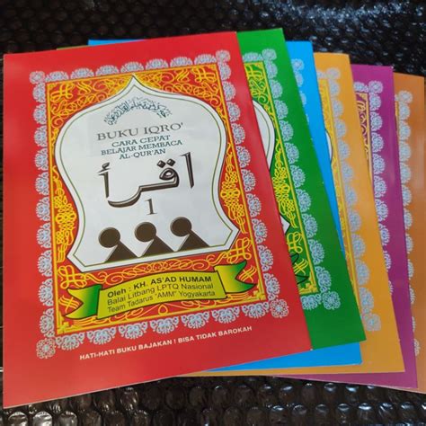 Jual Buku IQRO Besar A Per Jilid Buku Iqro Per Jilid Paket Shopee Indonesia