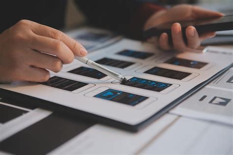 Premium Photo UX UI Design Process For Modish Mobile Application And
