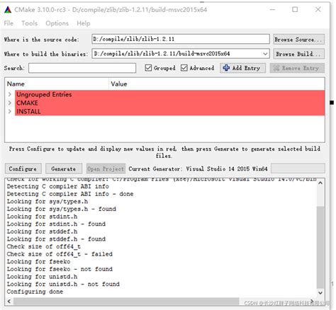 Zlib开发笔记（四）：zlib库介绍、编译windows Vs2015x64版本和工程模板zliblibx64 Csdn博客