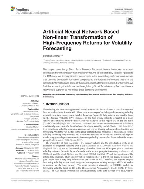 Pdf Artificial Neural Network Based Non Linear Transformation Of High