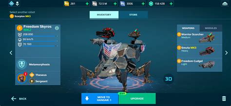 War Robots Super Meta Account MK3 Seraph And Khepri With New Indra