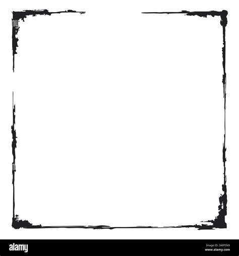A Minimalist Design Of A Rectangular Frame With Rough Uneven Edges In