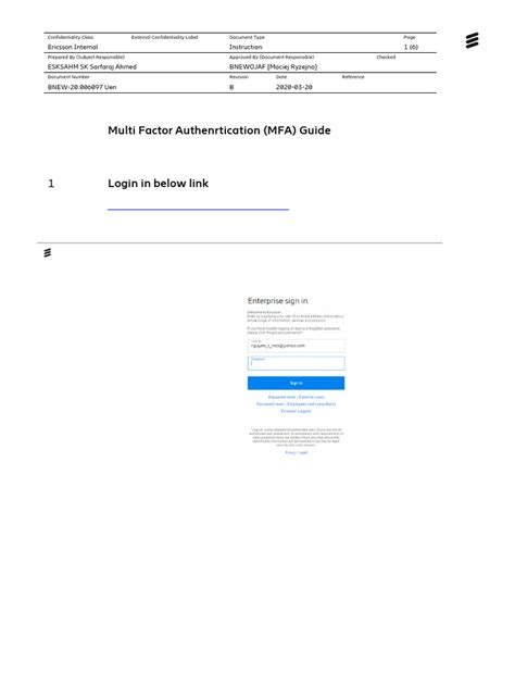 Multi Factor Authentication Mfa Guide Pdf Authentication Security Engineering