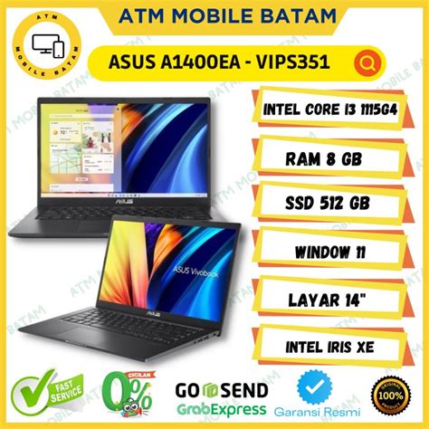 Jual Asus A1400ea Vivobook 14 I3 1115g4 8gb 512gb Ssd Fhd Ips Win11 Ohs