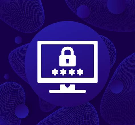 Premium Vector Password Access Icon With A Computer Vector