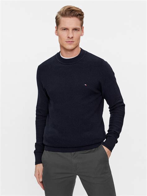 Tommy Hilfiger Svetr MW0MW33131 Tmavomodrá Regular Fit | Modivo.cz