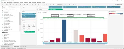 Tableau Drill Down Create Map View Drill Down The Map