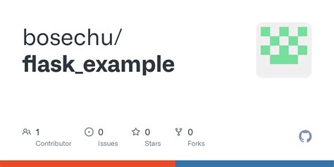 Github Bosechuflaskexample