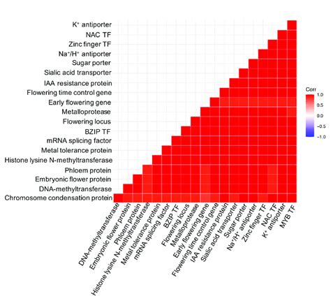 Correlogram Showing Co Expression Of Flowering Locus Gene With