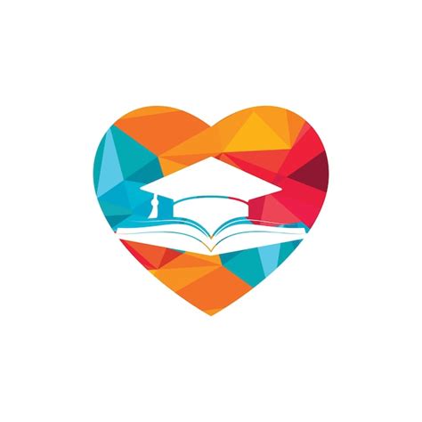 Premium Vector Graduation Hat And Book Vector Logo Template