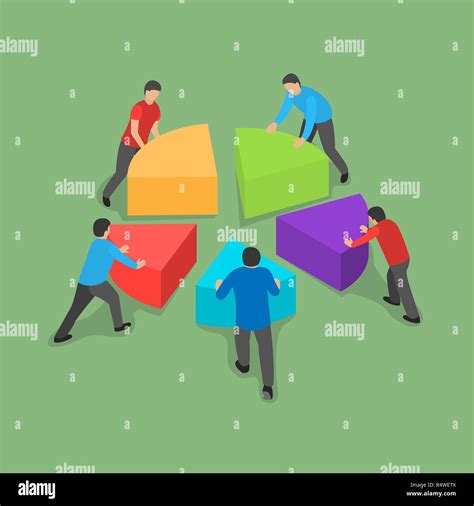 Unity People Team Background Isometric Illustration Of Vector Unity