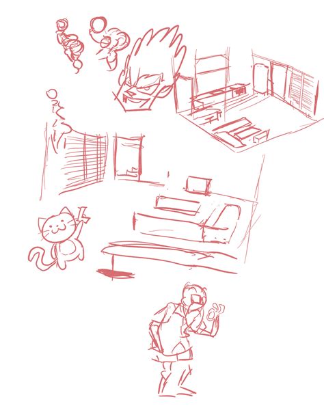 Roshi Setting Sketches By Schpicy From Patreon Kemono