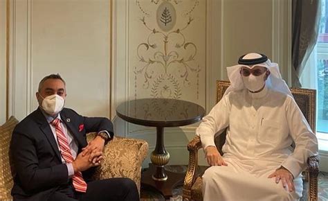 سفير مملكة البحرين لدى جمهورية مصر العربية يلتقي مدير المكتب الإقليمي