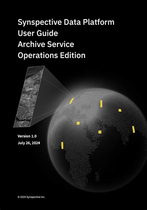 Synspective Data Platform User Guide Synspective