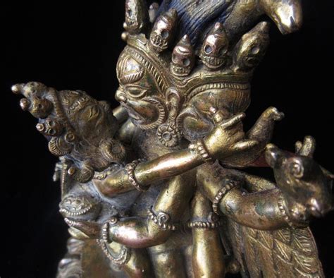 Tibetan Gilt Bronze Wrathful Yabyum Deities Zentner Collection
