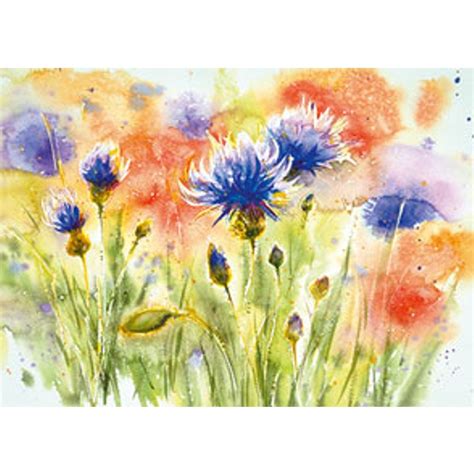 Ecobos Webwinkel Wenskaart Korenbloemen