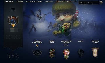 CONTA UNRANKED LVL 283 MMR ESMERALDA League Of Legends Contas GGMAX