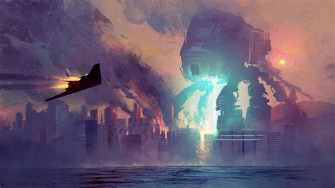 Mech Fantasy Art Artwork War Concept Art Robot HD Wallpaper