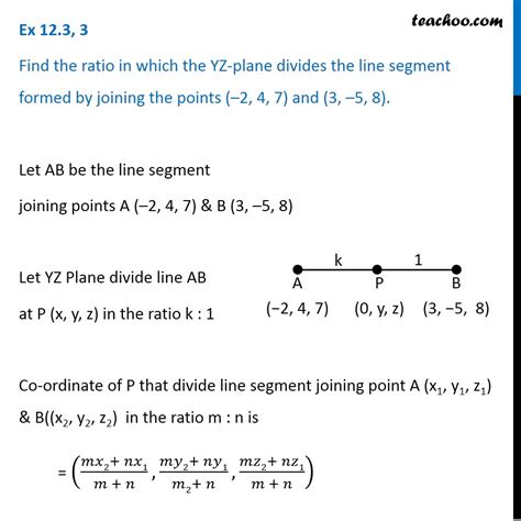 Question Section Formula In D Geometry