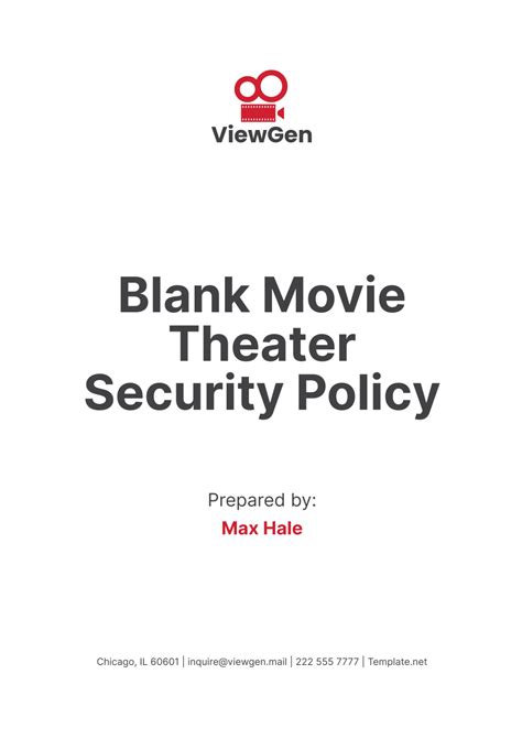 Free Security Policy Templates To Edit Online