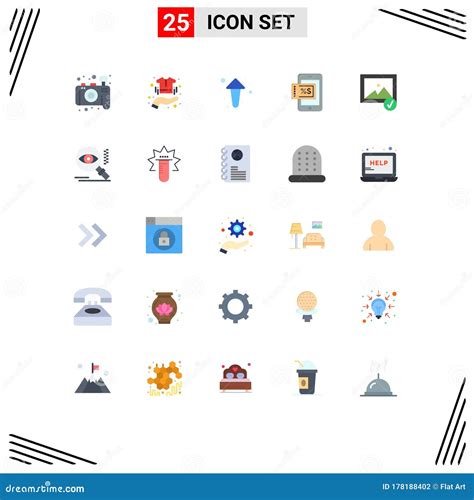 25 Universal Flat Colors Set For Web And Mobile Applications Selected Image Arrow Discount