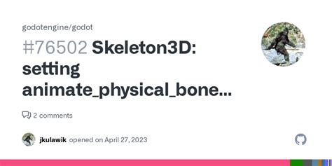 Skeleton3d Setting Animatephysicalbones In The Inspector Does Not