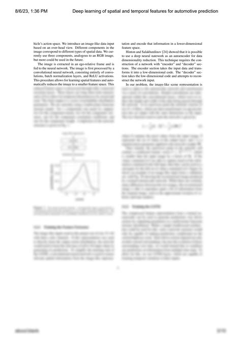 Solution Deep Learning Of Spatial And Temporal Features For Automotive Prediction Convolutional