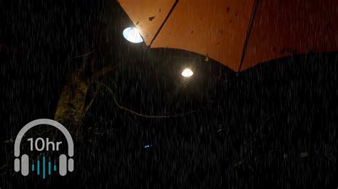꿀잠사운드💤】 🌧저녁 파라솔밑에서 듣는 개구리소리와 빗소리 Asmr 10분만에 잠드는 부드러운 빗소리 백색소음 10시간