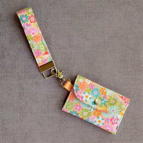 Wristlet Key Fob And Card Wallet Free Sewing Pattern Purse Sewing
