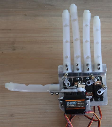 6 Dof Robot Hand Finished Lets Make Robots Robotshop Community