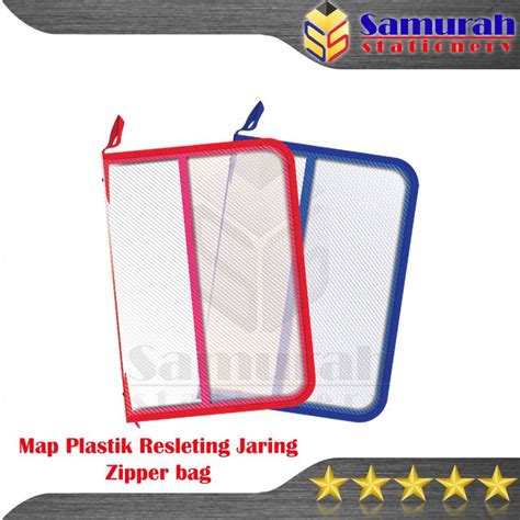 Map Plastik Resleting Warna Zipper Bag Jaring Seleting Kantor And Sekolah Lazada Indonesia