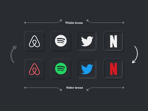 Black Neumorphism Ios Icons Pack Iphone Ios 17 App Aesthetic Minimalist