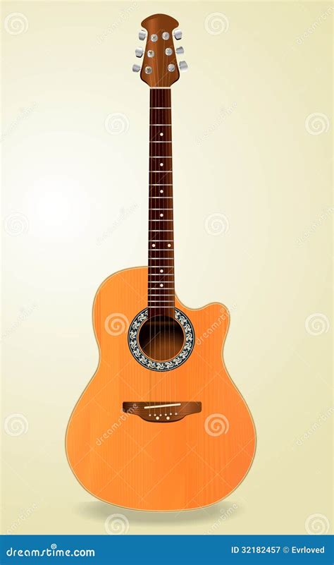 Akustisk Gitarr Vektor Illustrationer Illustration Av Illustration