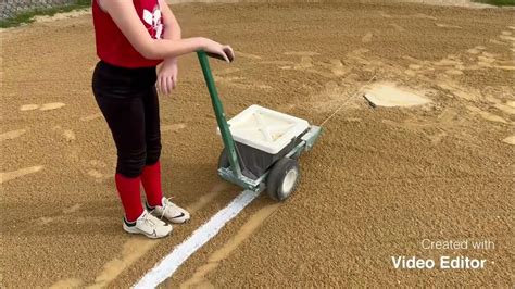 Lining Chalking A Softball Field Youtube