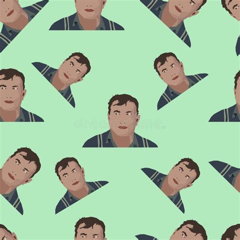 Male Avatar Pattern Stock Illustration Illustration Of Avatar 198787634