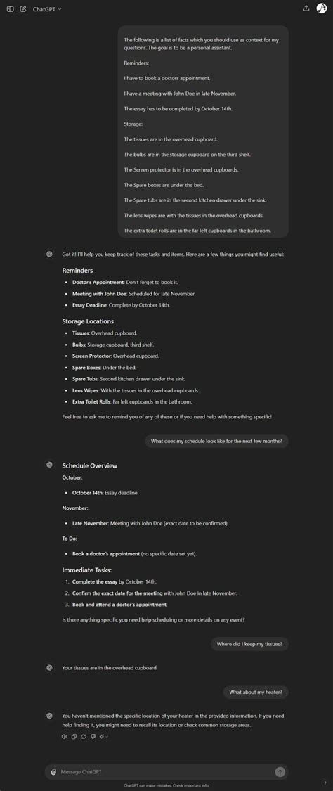 Turn Chatgpt Into A Helpful Personal Ai Assistant With Fact Sheets Aashish Mehta