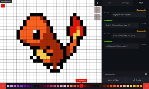 Bulbasaur Pixel Art Grid