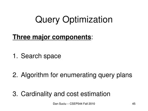 Ppt Lecture 9 Query Optimization Powerpoint Presentation Free