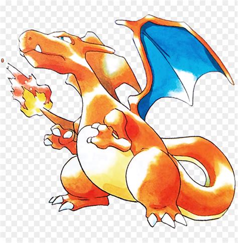 Free Download Hd Png Original Charizard Artwork Charizard Red And