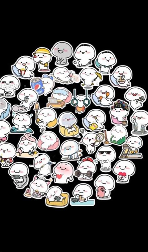 Po 40pcs Quby Cute Pentol Cute Waterproof Sticker Hobbies And Toys