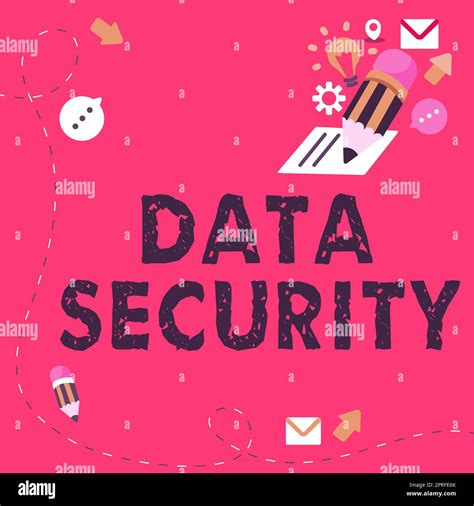 Conceptual Display Data Security Business Idea Protected Important