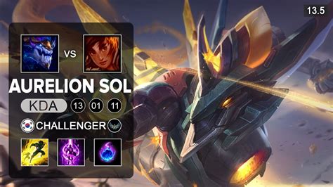 Aurelion Sol Vs Taliyah Mid KR Challenger Patch 13 5 Season 13