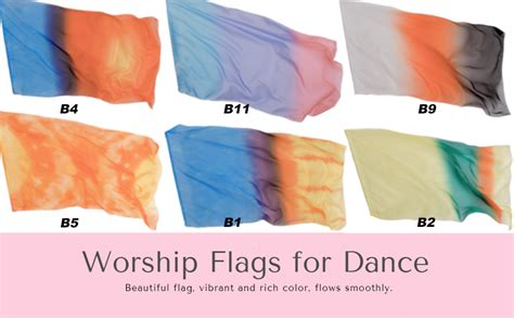 Worship Flags With Scalable Rod Flag Scarf Poi Ribbon 45