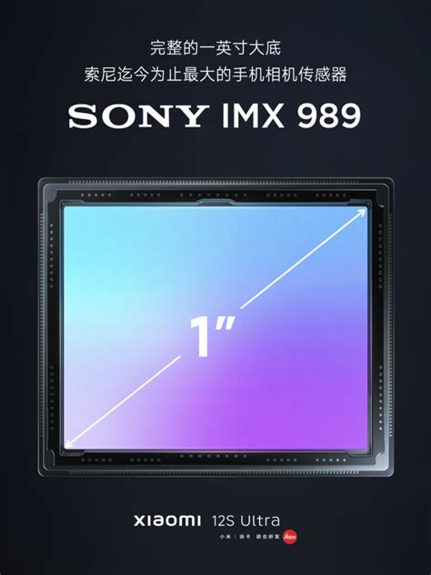 Xiaomi 12s Ultra To Feature A 1 Inch Sony Imx 989 Sensor In Main Camera