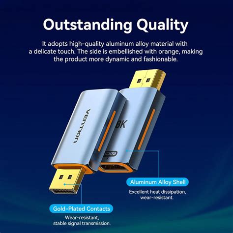 vention displayport male to hdmi female display port adapter 8k 60hz u jg superstore