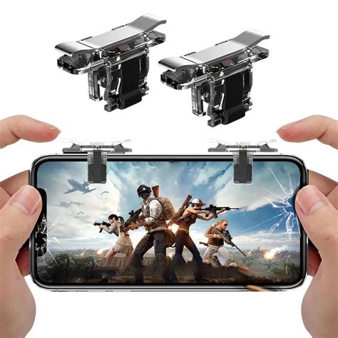 Pair PUBG Mobile Game Controller Gamepad Universal Mobile Phone Gaming Trigger Accessories For