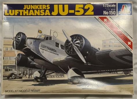 150 Italeri 1 72 Junkers Lufthansa Ju 52 Model Kit 68 00 Picclick Au