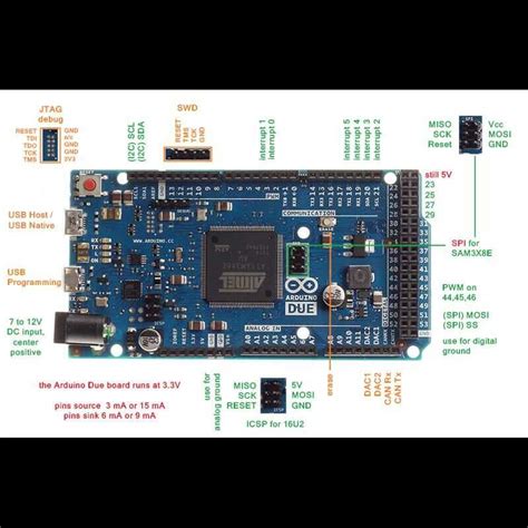 Arduino Due 33v Clone Usb Cable Included Motorobit