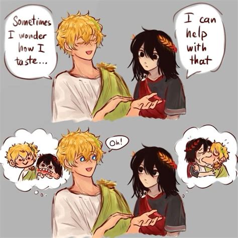 Solangelo 🤣🤣🤣🤣 Percy Jackson Books Percy Jackson Comics Percy Jackson Drawings